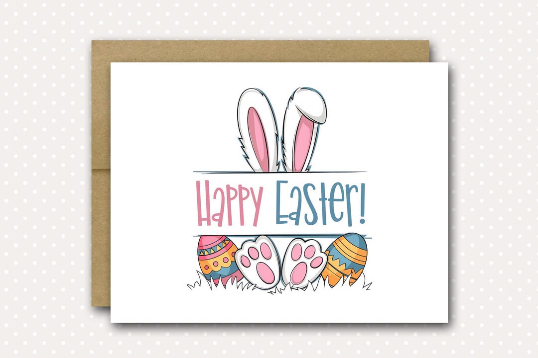 Happy Easter Card | Funny Easter Card | Easter Card | Easter Bunny Card ...