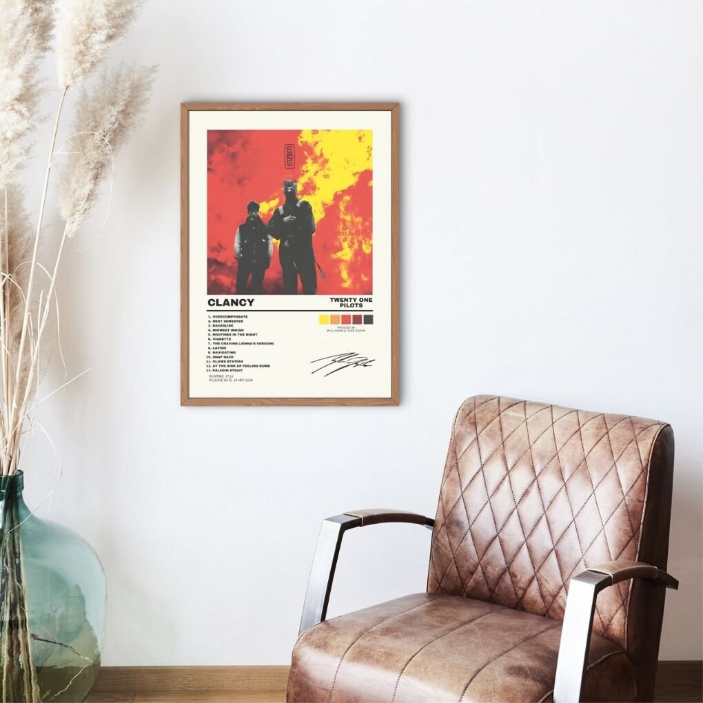 Twenty One Pilots Album Cover Poster, Clancy Album Poster, Tracklist ...