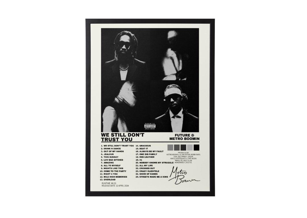 Future & Metro Boomin Album Cover Poster, We Still Don't Trust You ...