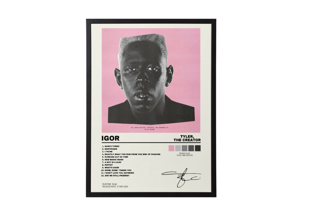 Tyler, the Creator Album Cover Poster, Igor Album Poster, Tracklist ...