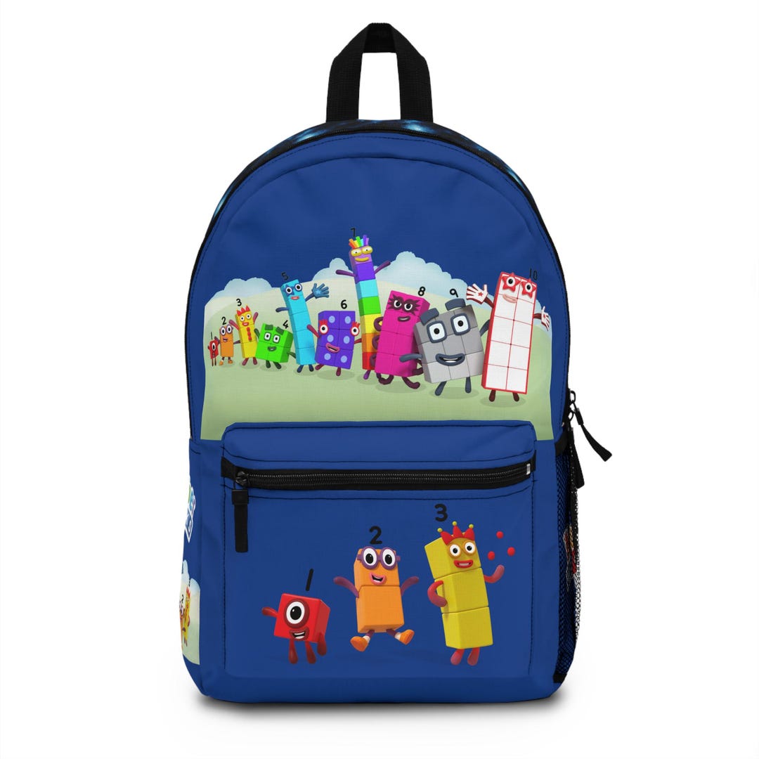 Numberblocks Galaxy Backpack, Kids School Bag, Cartoon Character ...