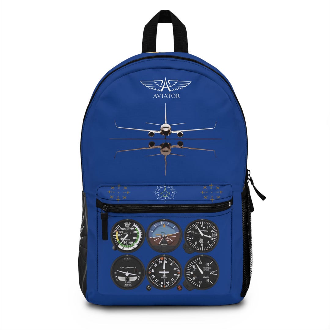 Aviator Plane Backpack, Pilot Travel Bag, Airplane School Bookbag ...