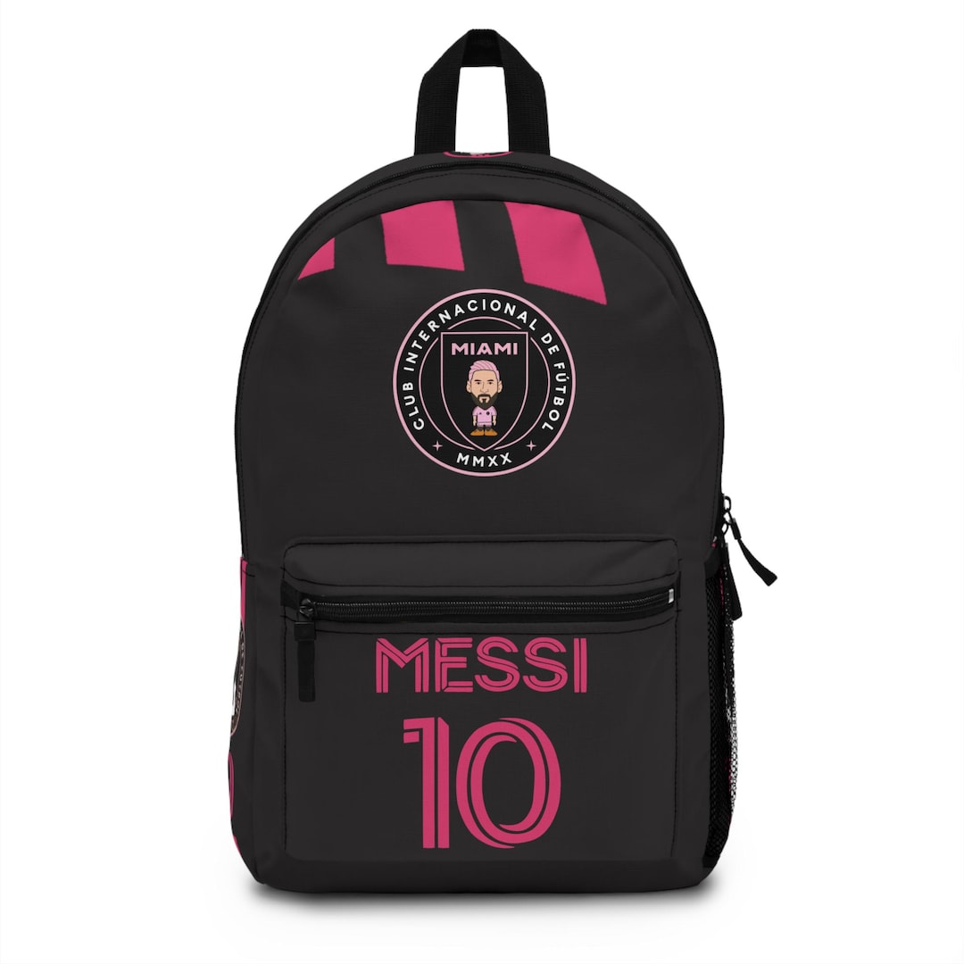 Messi Inter Miami Backpack - Soccer Player School Bag, Sports Team ...
