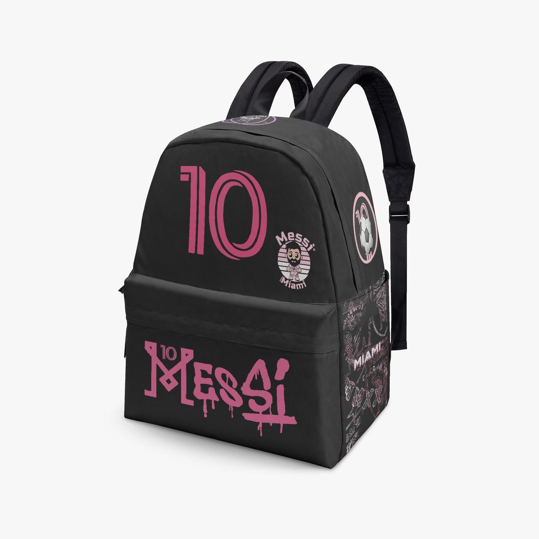 Messi Inter Miami Logo Backpack, Team Backpack, Soccer Fan Bag, Sporty ...