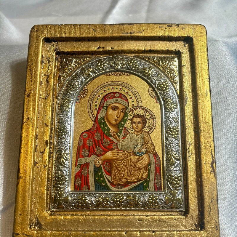 Virgin Mary Icon - Etsy
