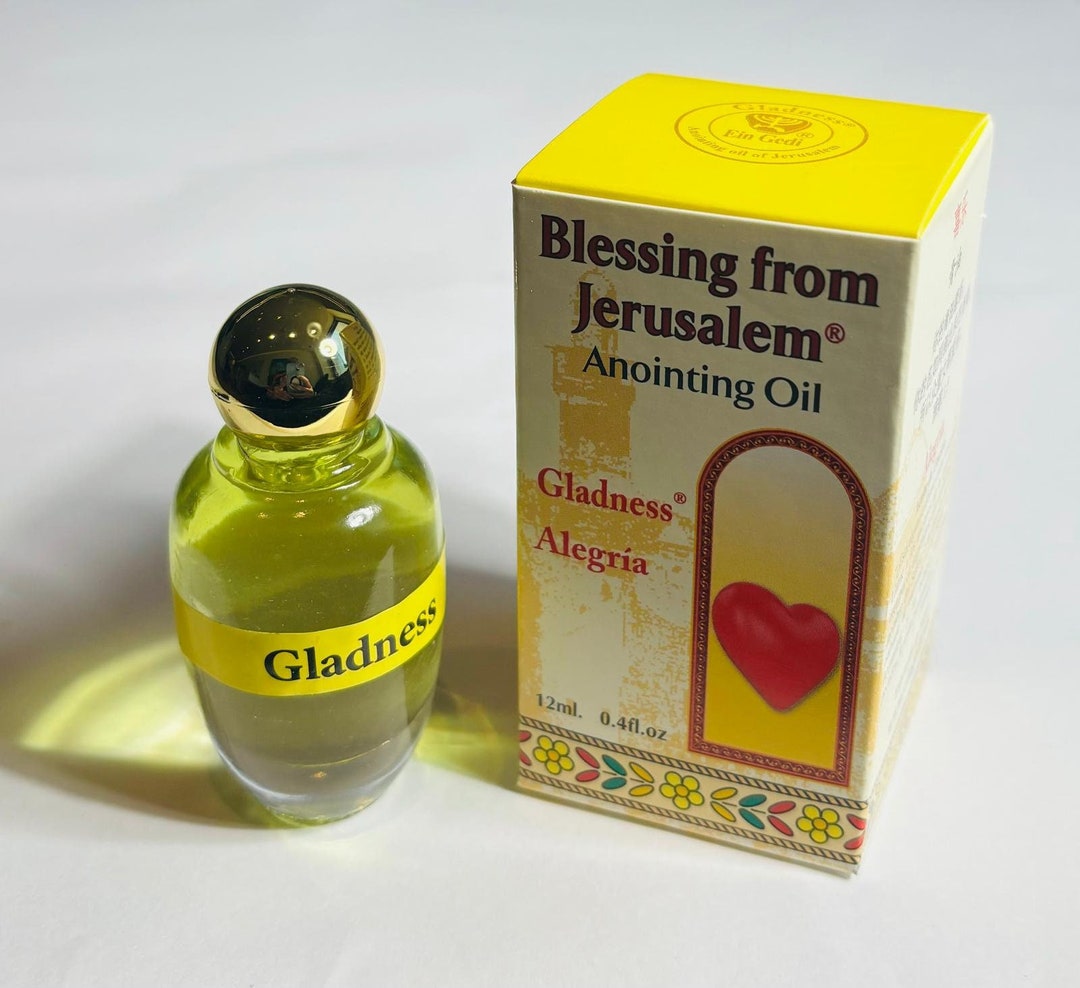 Anoiting Oil From Israel, Anointing Oil Bottle, Gladness Anointing Oil ...