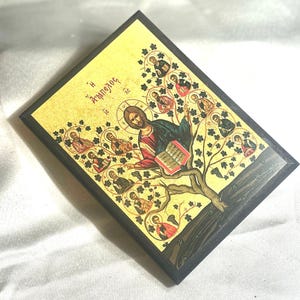 The Vine Tree Icon, Orthodox Icon, the Vine Tree, Handmade Icon on ...