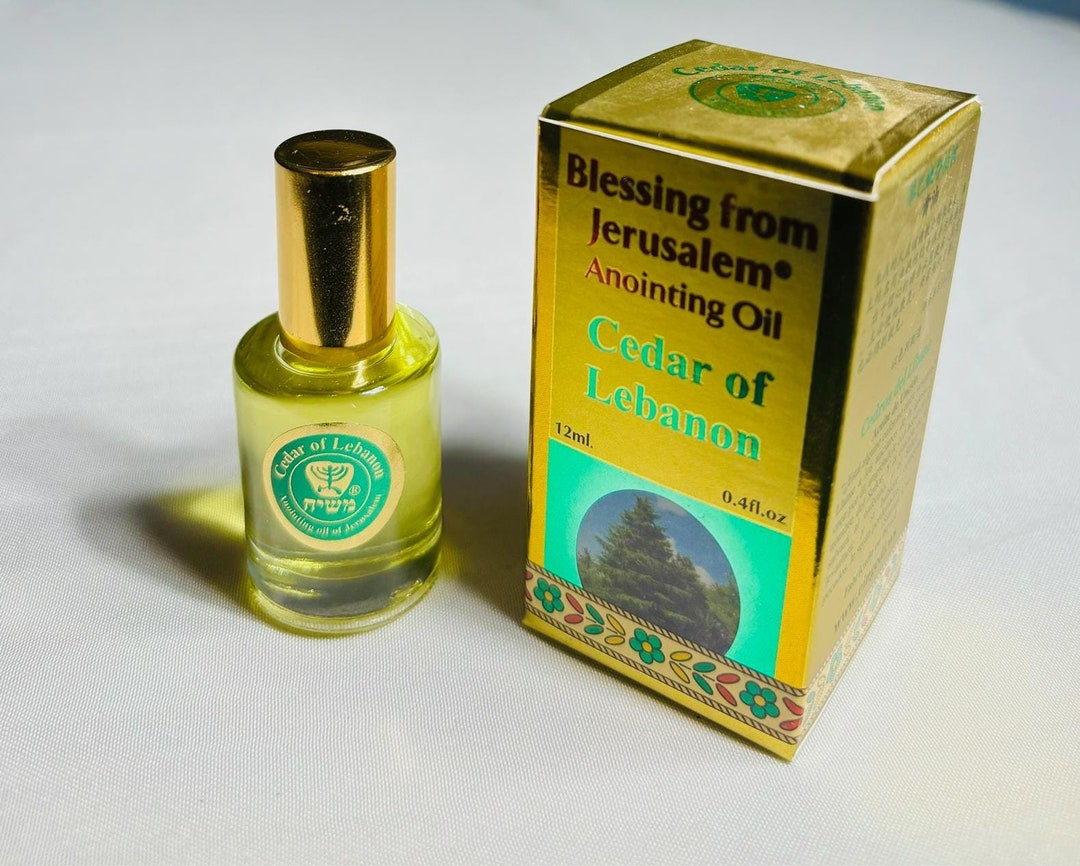 Anoiting Oils From Israel, Anointing Oil Bottle, Cedar of Lebanon ...