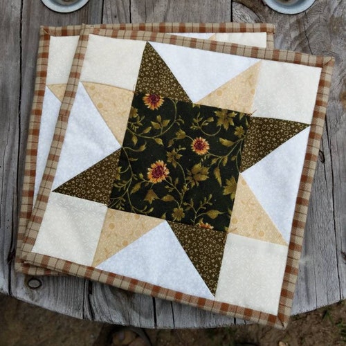 Variable Star Block Pattern Patchwork Block Pattern Quilt | Etsy