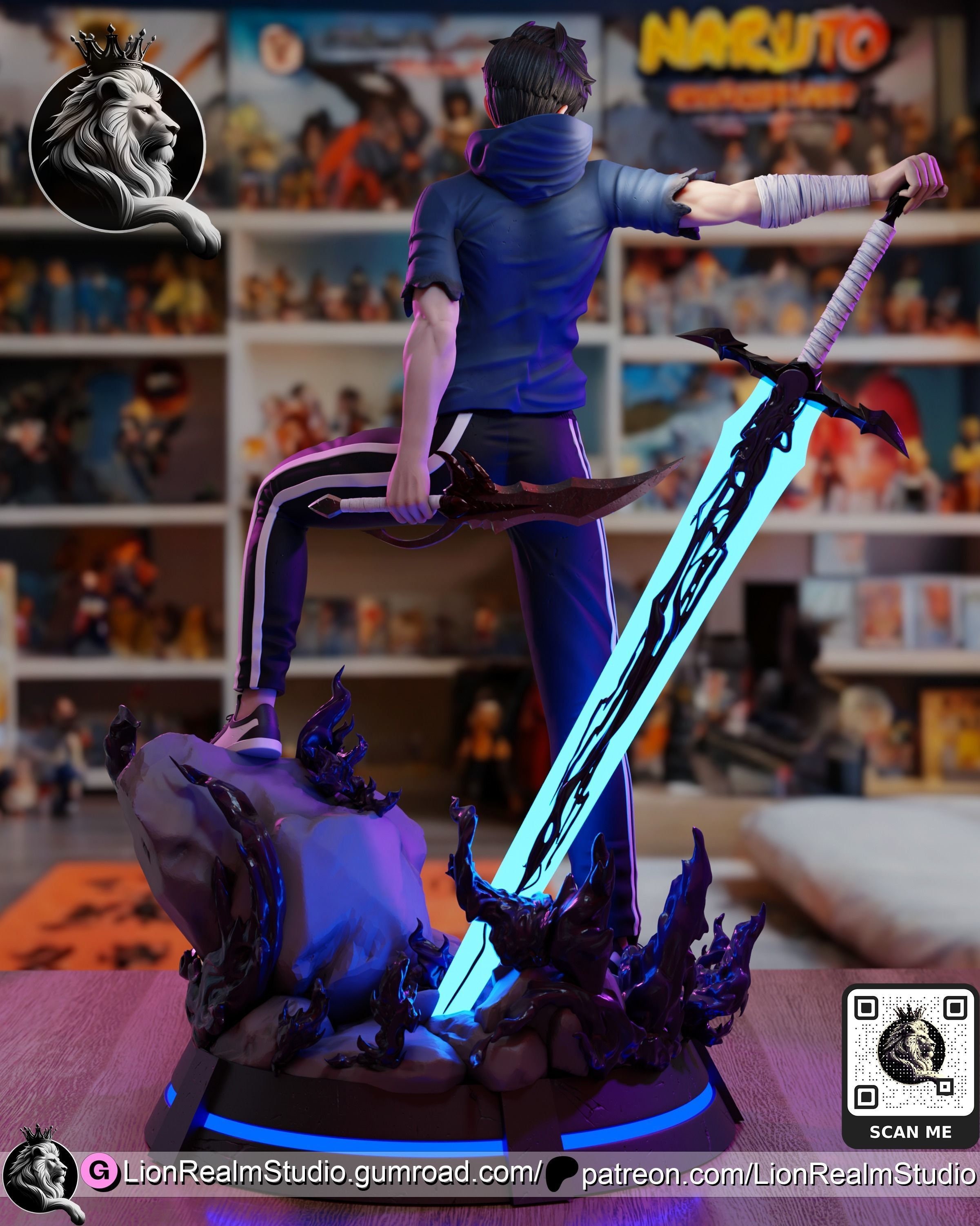 Solo Leveling Sung Jin Woo Figure Colored With Varnish for Solo ...