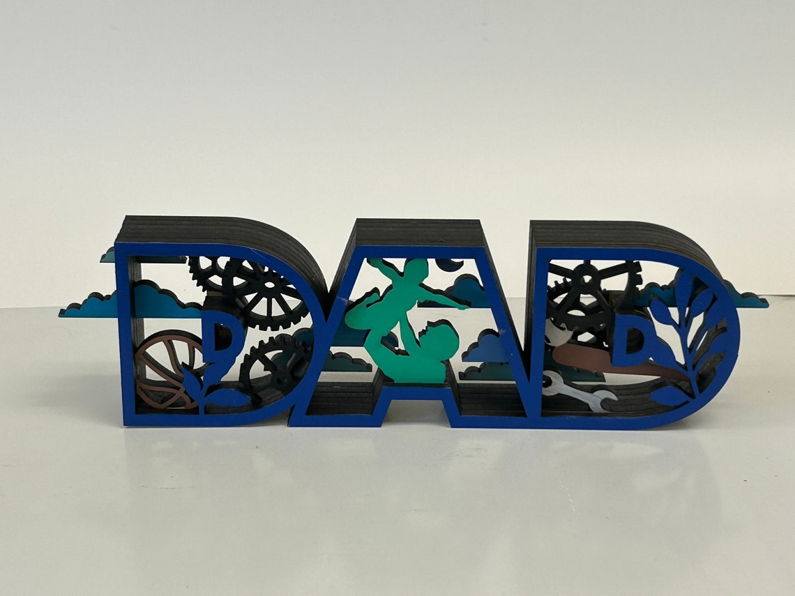 Dad Garage Sign, Laser Engraved Dad Sign, Man Cave Sign, Dad Sign ...