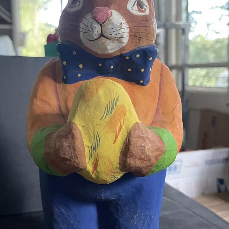 Paper Mache Bunny - Etsy