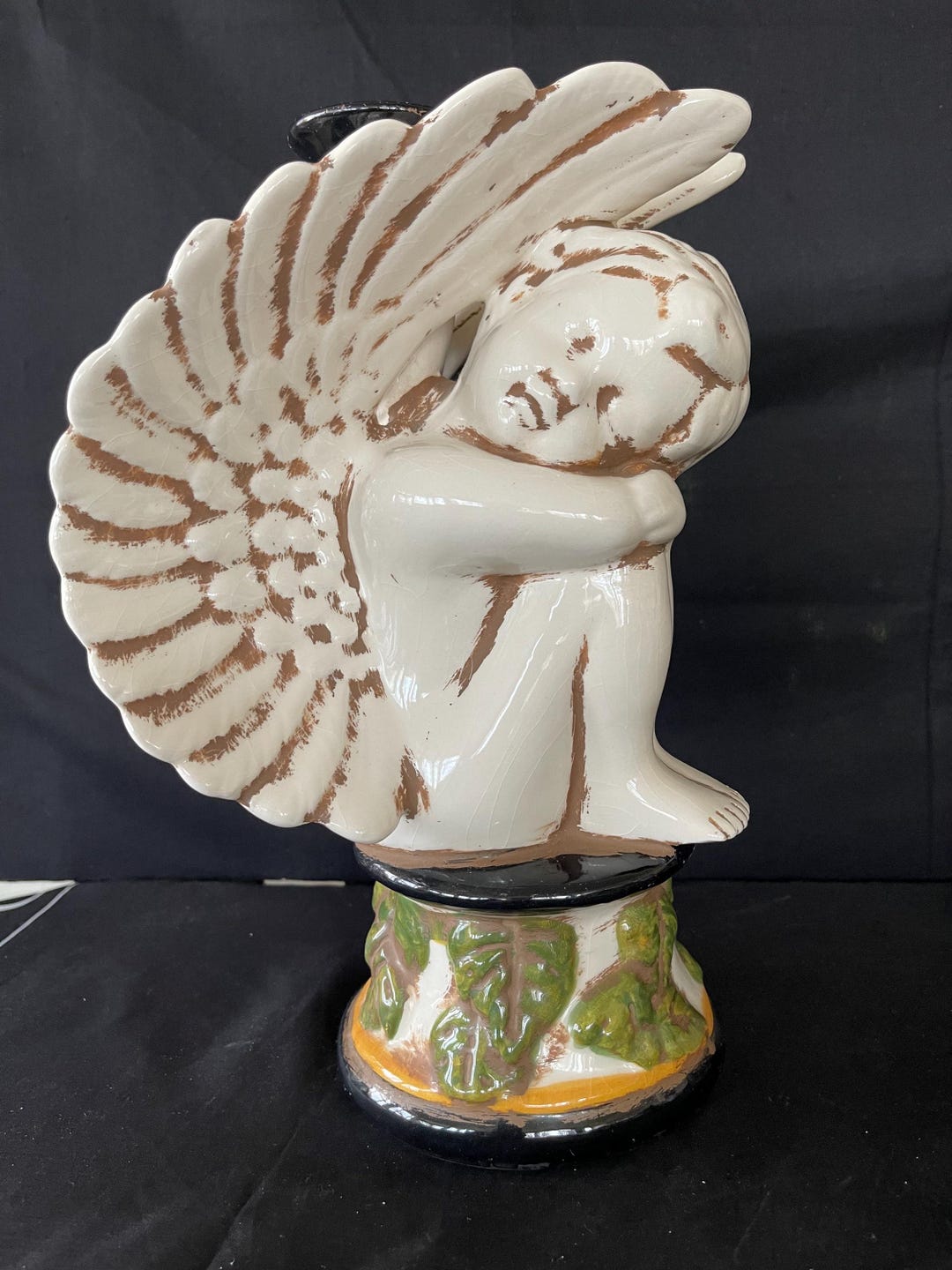 Large Cherub Angel Statue RARE - Etsy