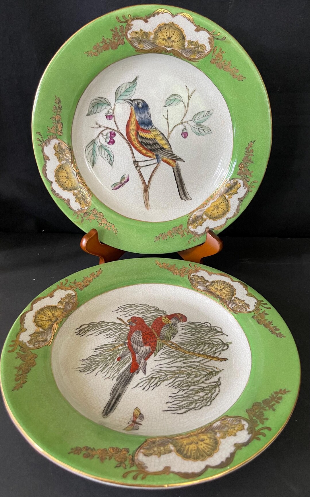 Set of Mark Roberts Decorative Plates Birds 10.5” MINT BEAUTIFUL - Etsy