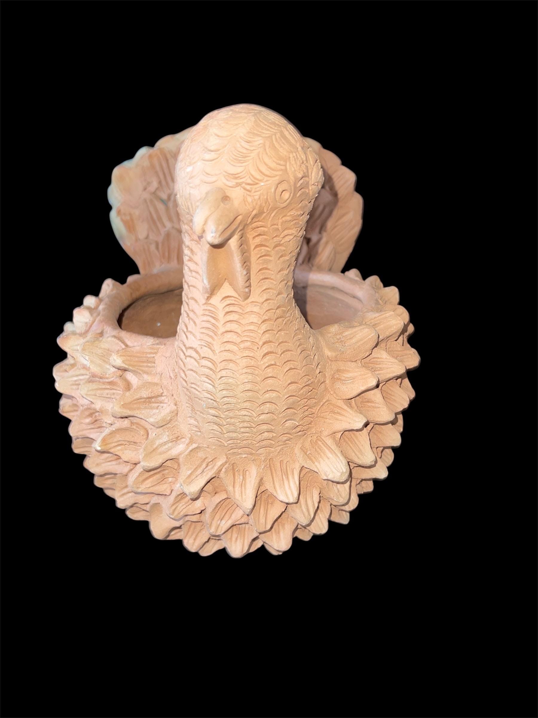 Vintage Terracotta Turkey Planter - Etsy