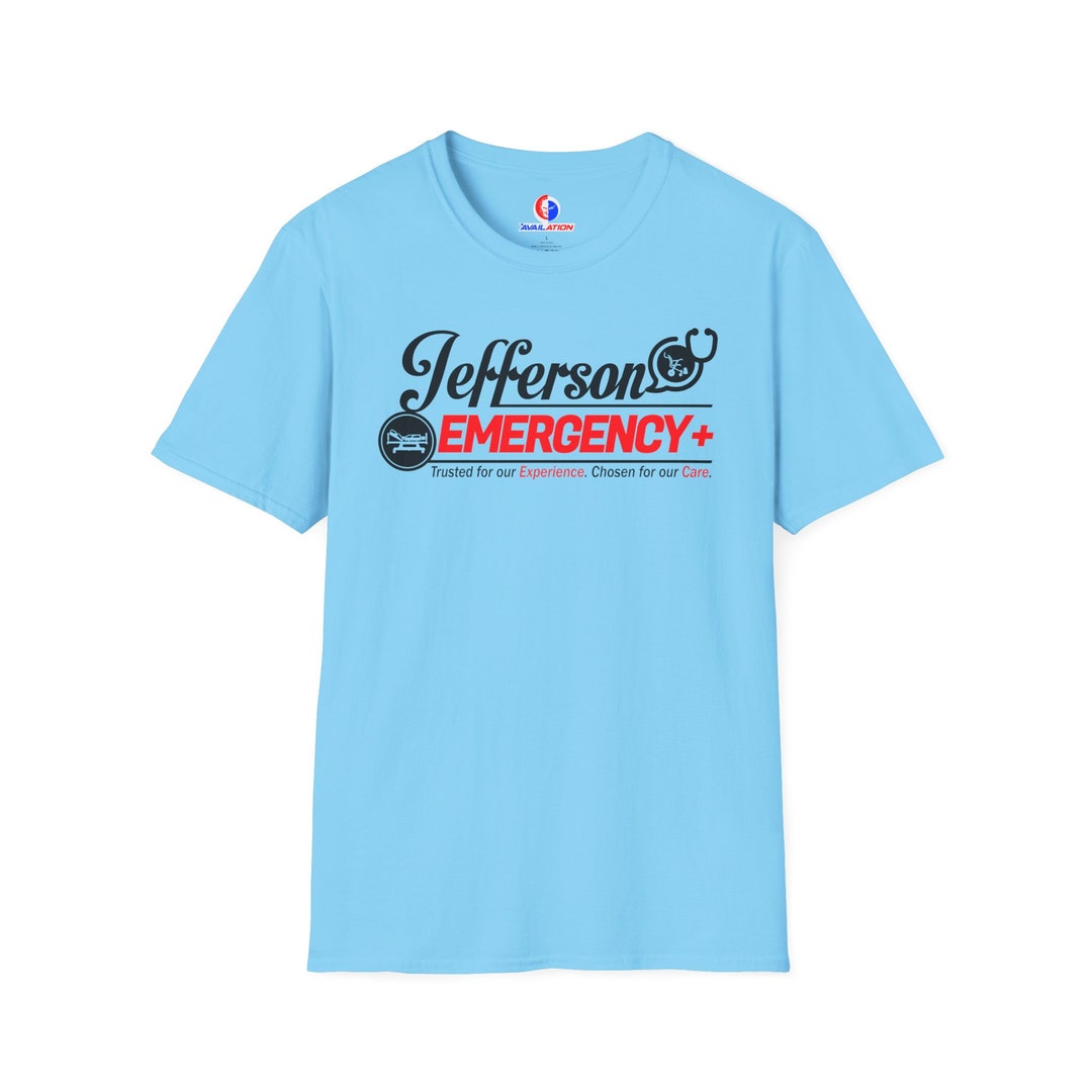 Jefferson Emergency front and Back Unisex Softstyle T-shirt - Etsy