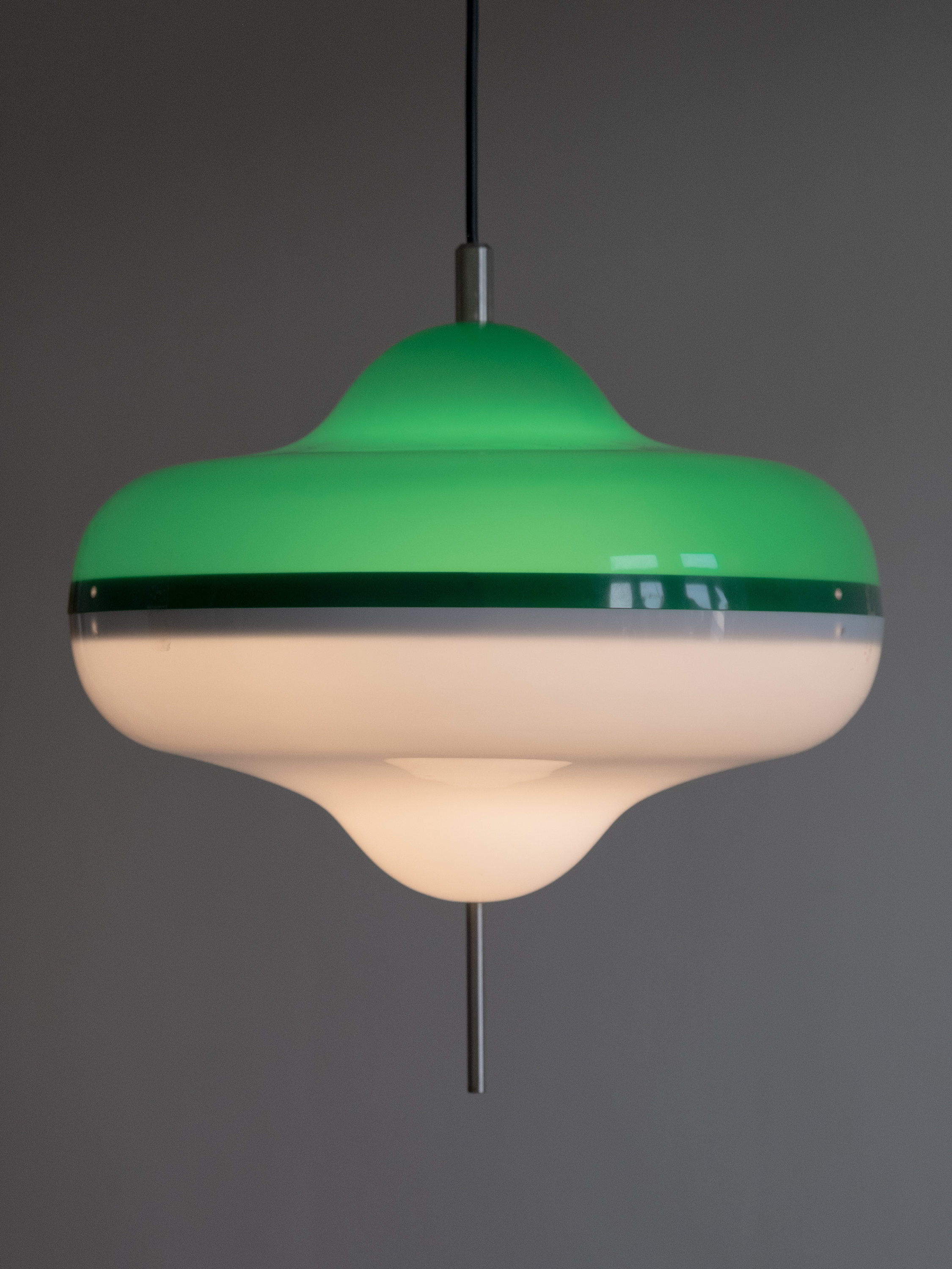 Space Age Pendant Lamp by Glooom Green / White Handmade in the EU ...