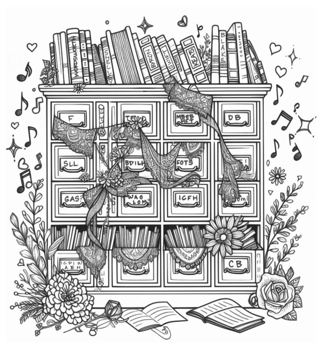 TTPD the Tortured Poets Department Coloring Page. Taylor Swift Coloring ...