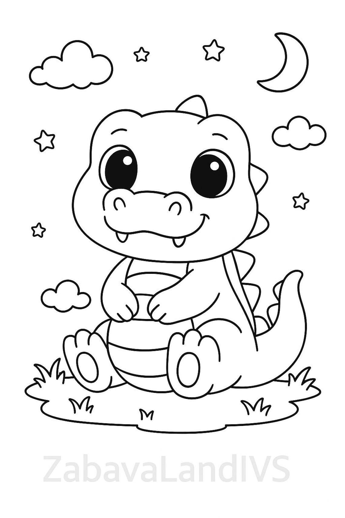 Cute Animal Coloring Book for Kids – 20 Printable Pages – Toddler ...