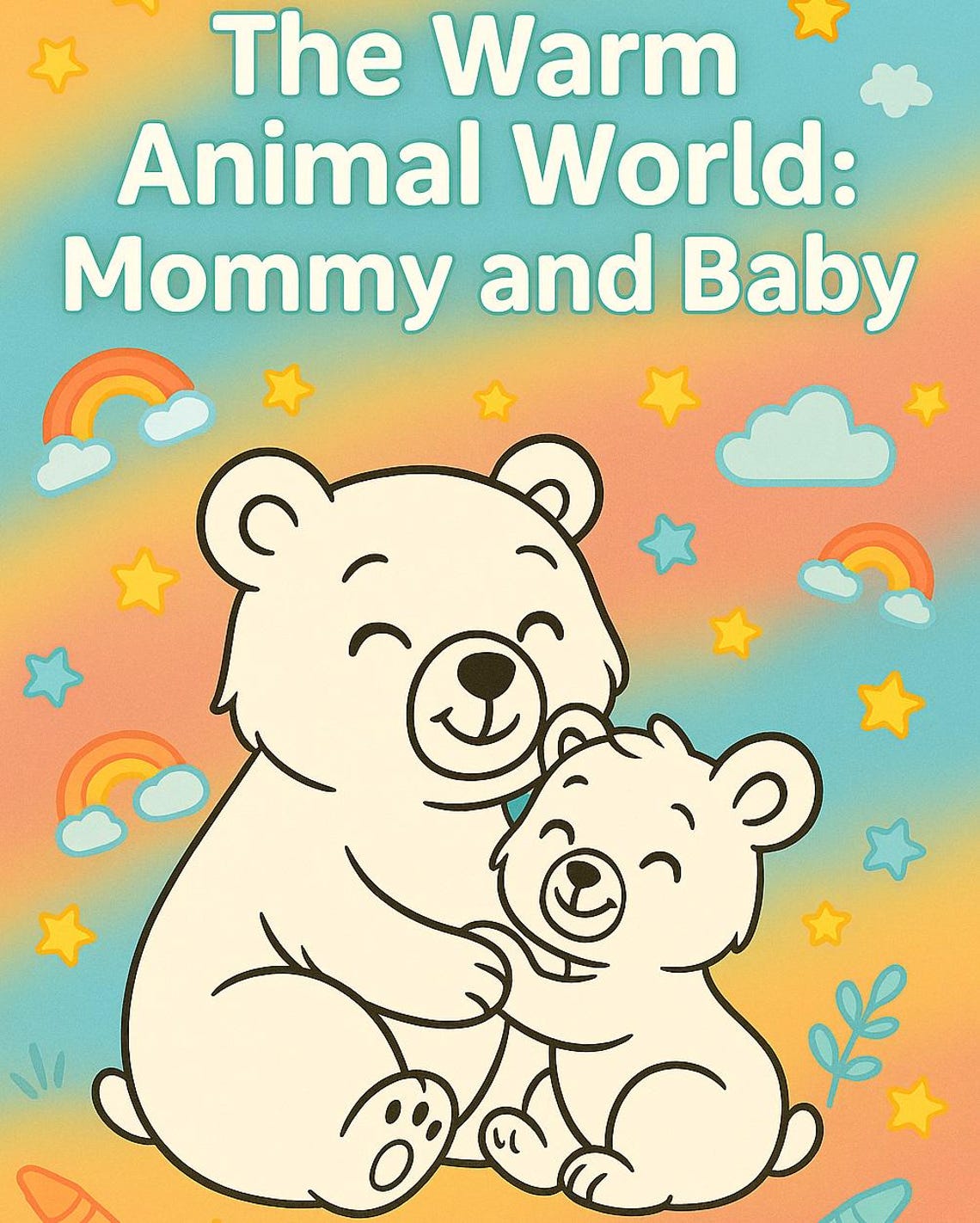 Mommy and Baby Animal Coloring Pages | Cute Printable Coloring Book for ...