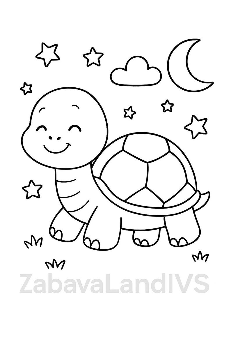 Cute Animal Coloring Book for Kids – 20 Printable Pages – Toddler ...