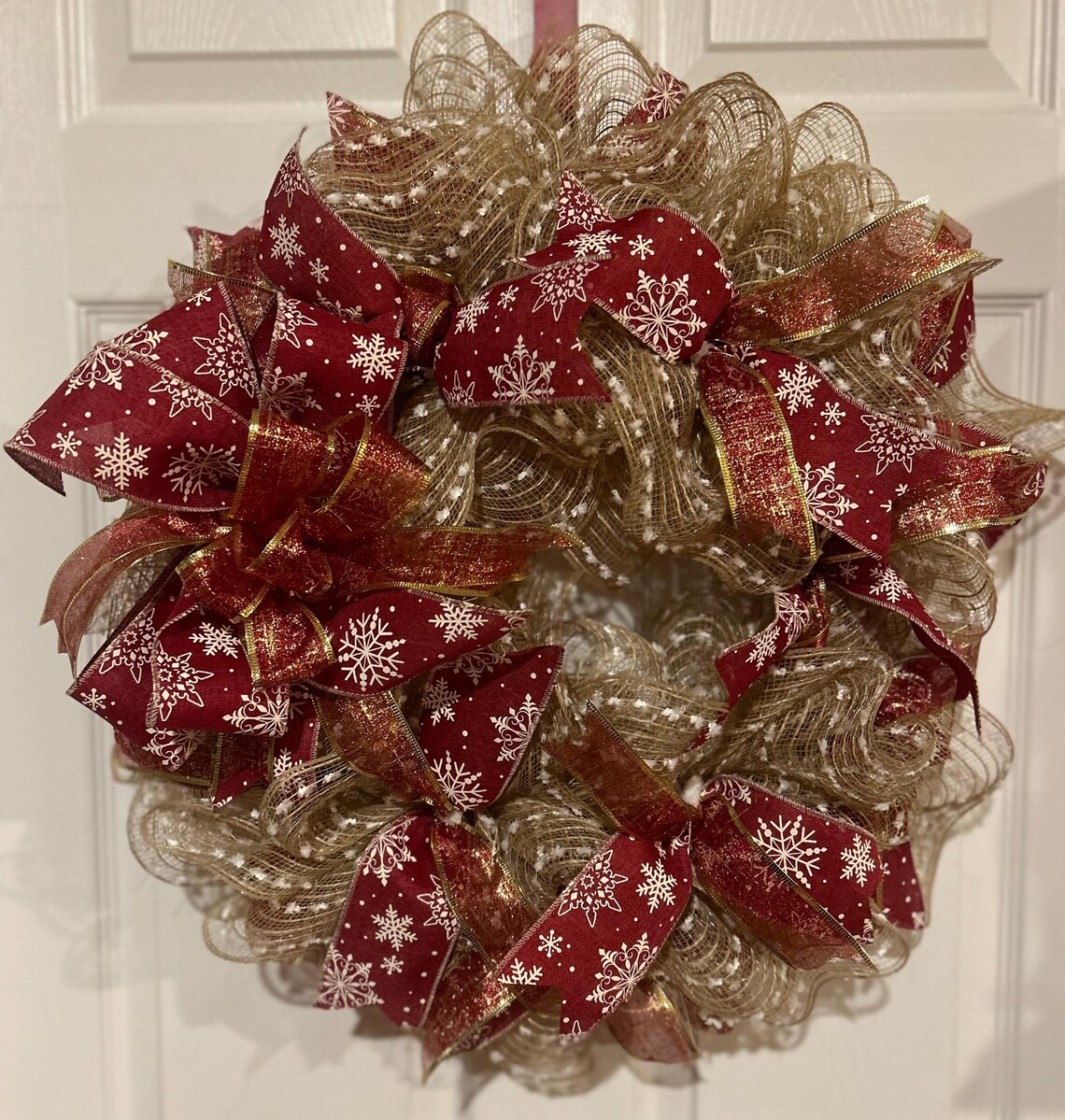 Snowflake Wreath - Etsy