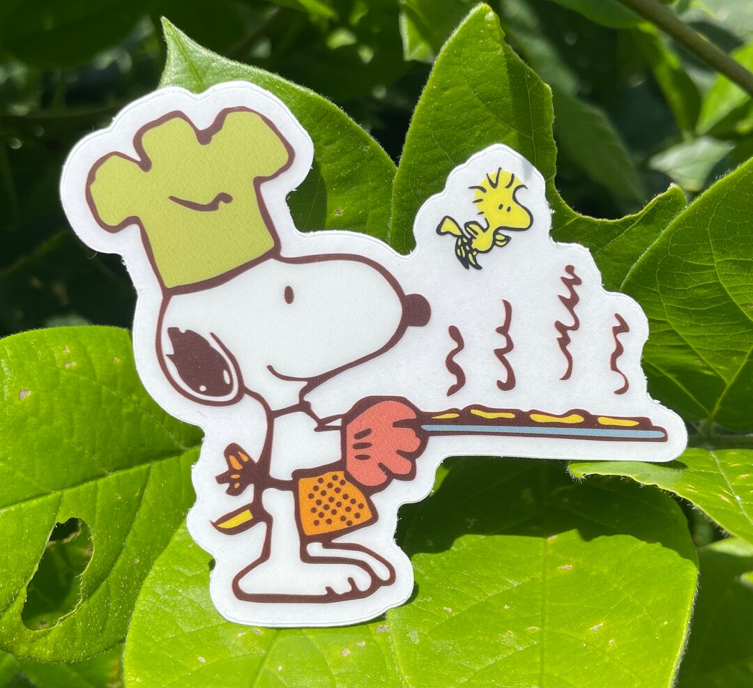 Dog Beagle Baker Clear Vinyl Sticker ~ Great for Laptops, Water Bottles ...