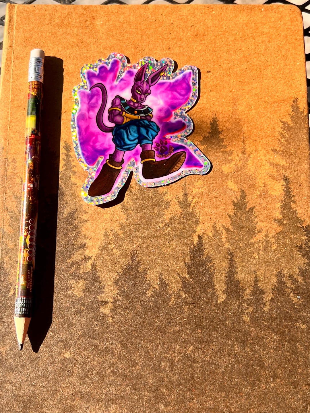 Beerus the Destroyer - 3” Glitter Sticker - Etsy