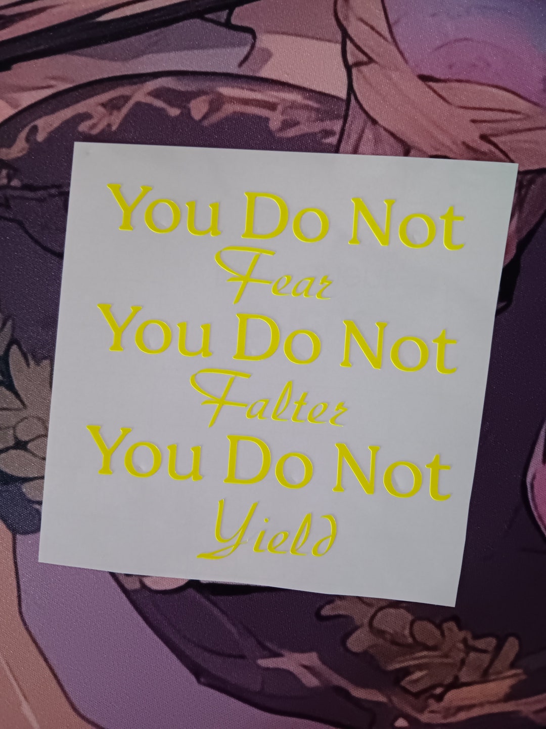 ACOTAR You Do Not Falter Decal - Etsy