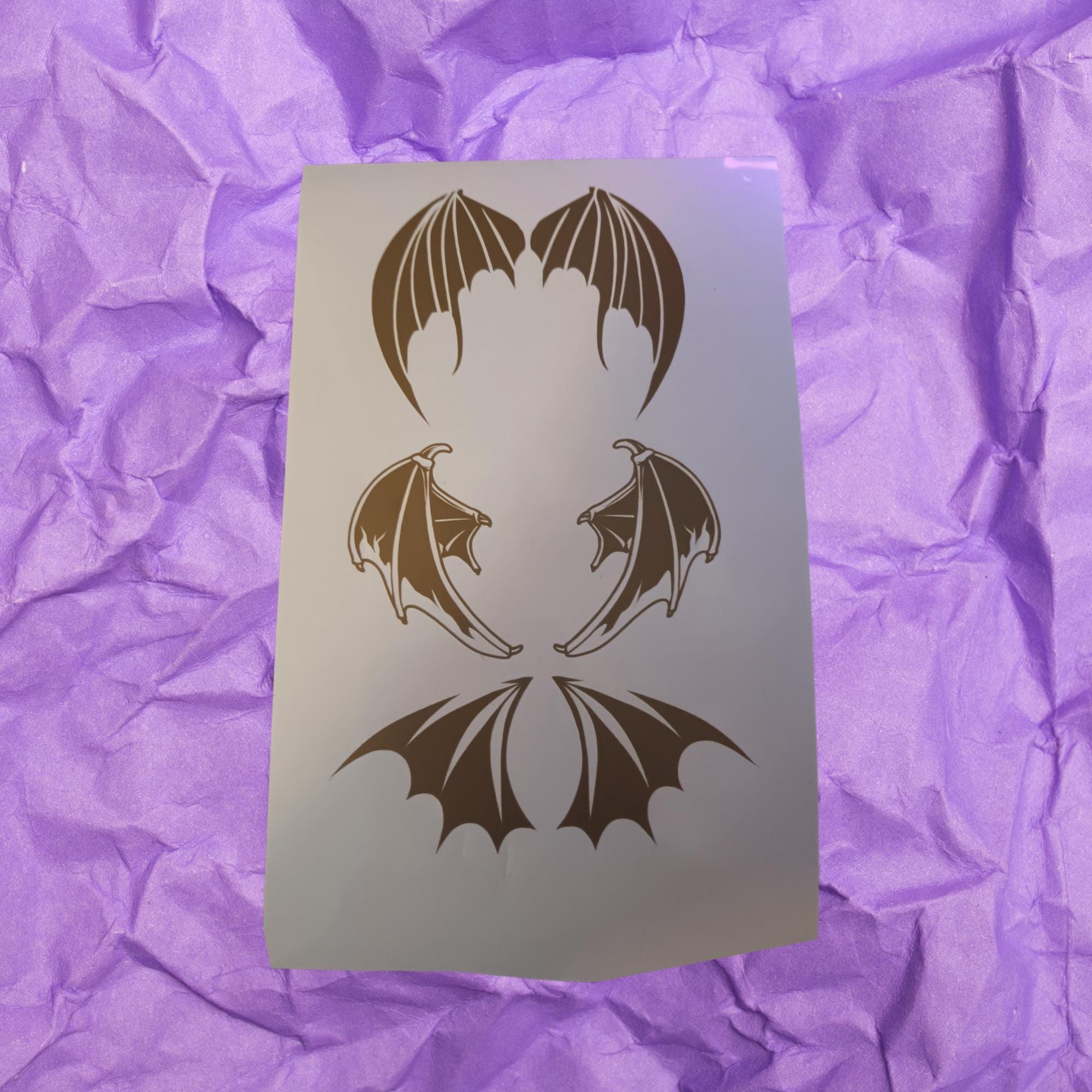 Bat Wings Decal - Etsy
