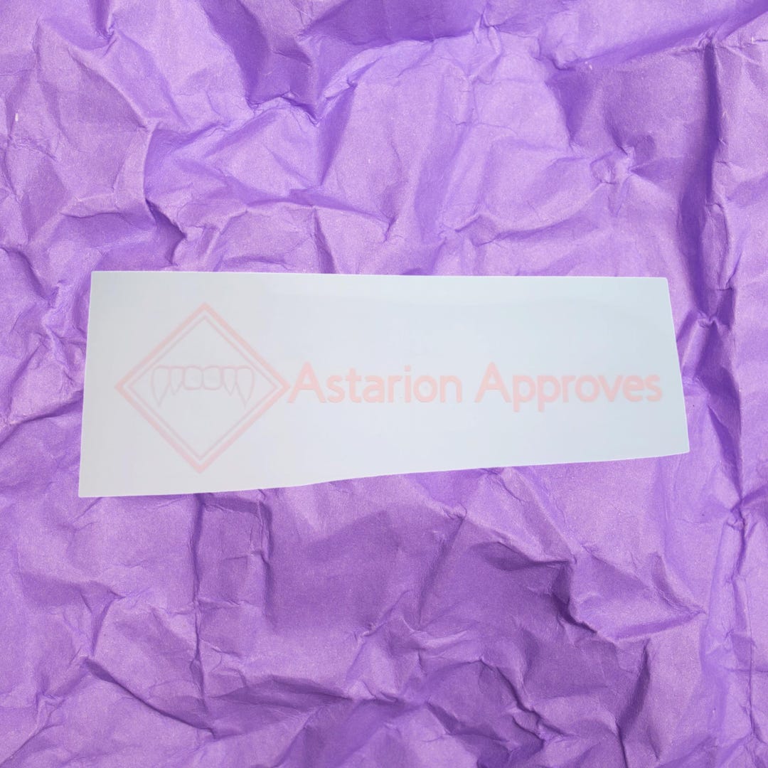 Astarion Approves Decal - Etsy