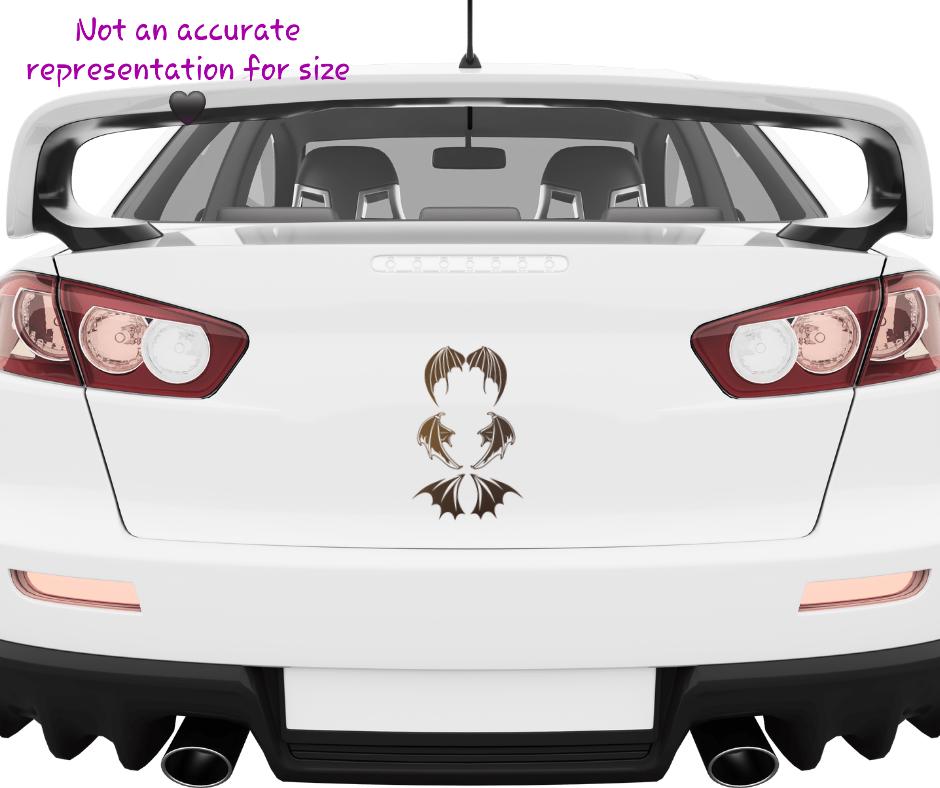 Bat Wings Decal - Etsy