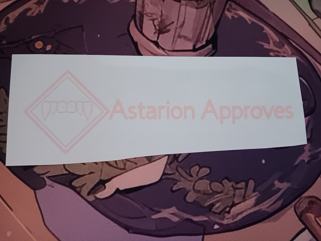 Astarion Approves Decal - Etsy