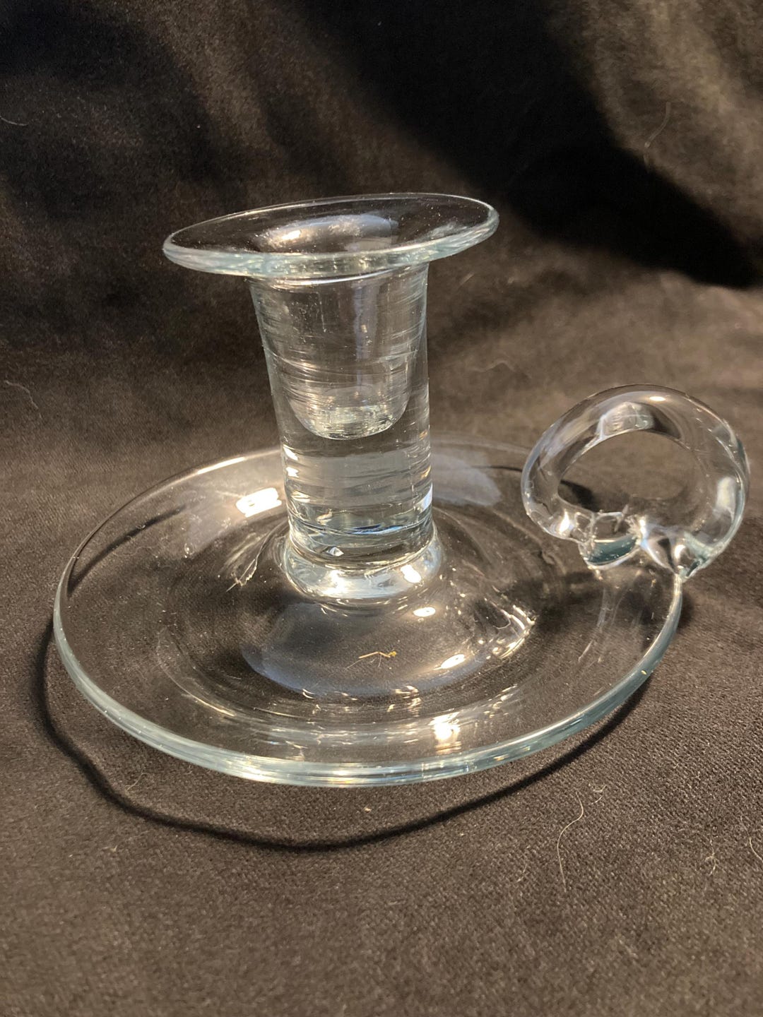 Hand Blown Glass Chamber Candleholder, Vintage Blenko Christmas Candle ...
