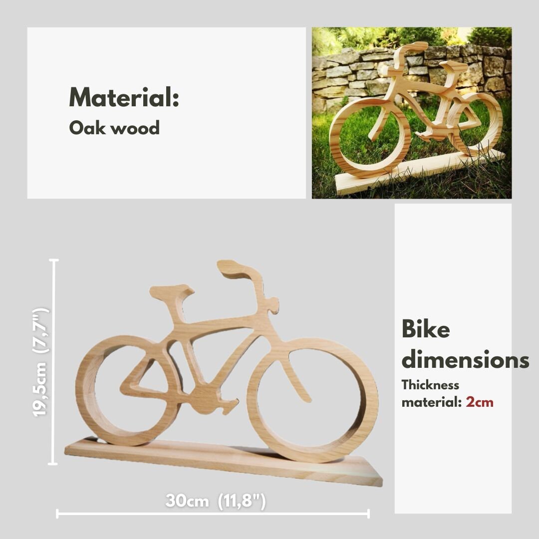 Wooden Bike, Bicycle-shaped Decoration, Wooden Bicycle, Gift for ...