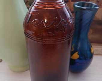 Vintage Texize Glass Jar One Half Gallon With Lid Collectible Glass - Etsy