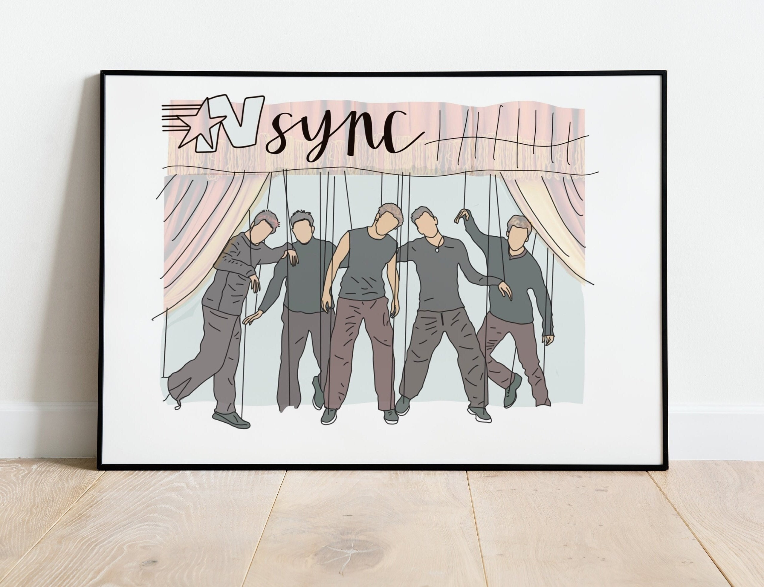 NSYNC Wall Art | Printable + Digital Download | 90s Prints | Minimalist - Etsy