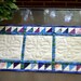 Table Runner, Bali Fabric, Multi Colors, Hand Quilted, Handmade, Blue ...