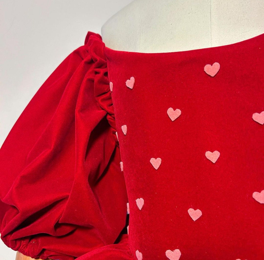 Corset With Hearts Pink and Red - Etsy