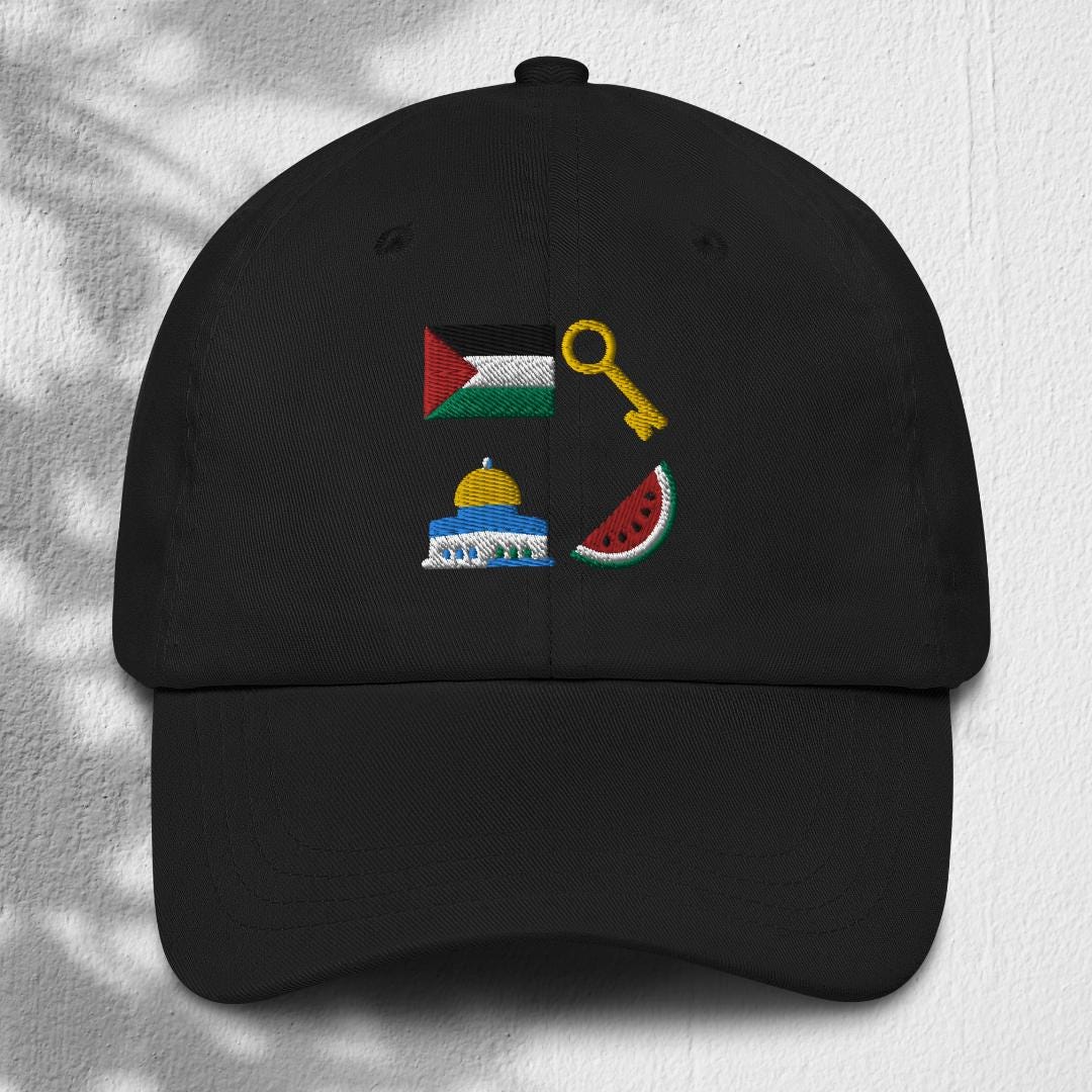 Symbols of Palestine Hat, Embroidered Custom Palestine Cap, Patriotic ...