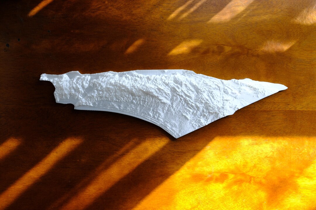 Palestine 3d-topographical Map Tactile Wall Art Islamic Art to Hang on ...