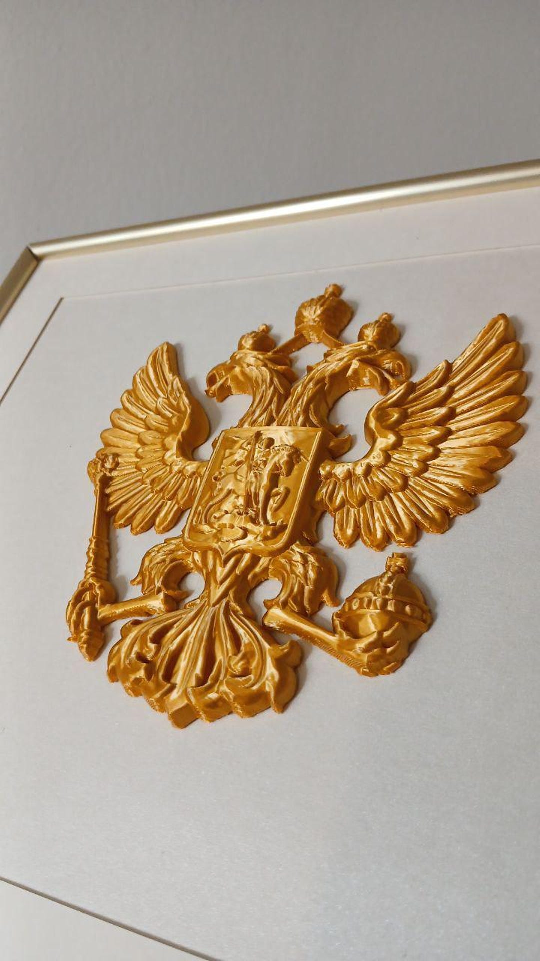 Russian Coat of Arms Relief Frame Home Decor Wall Art Gift Modern ...