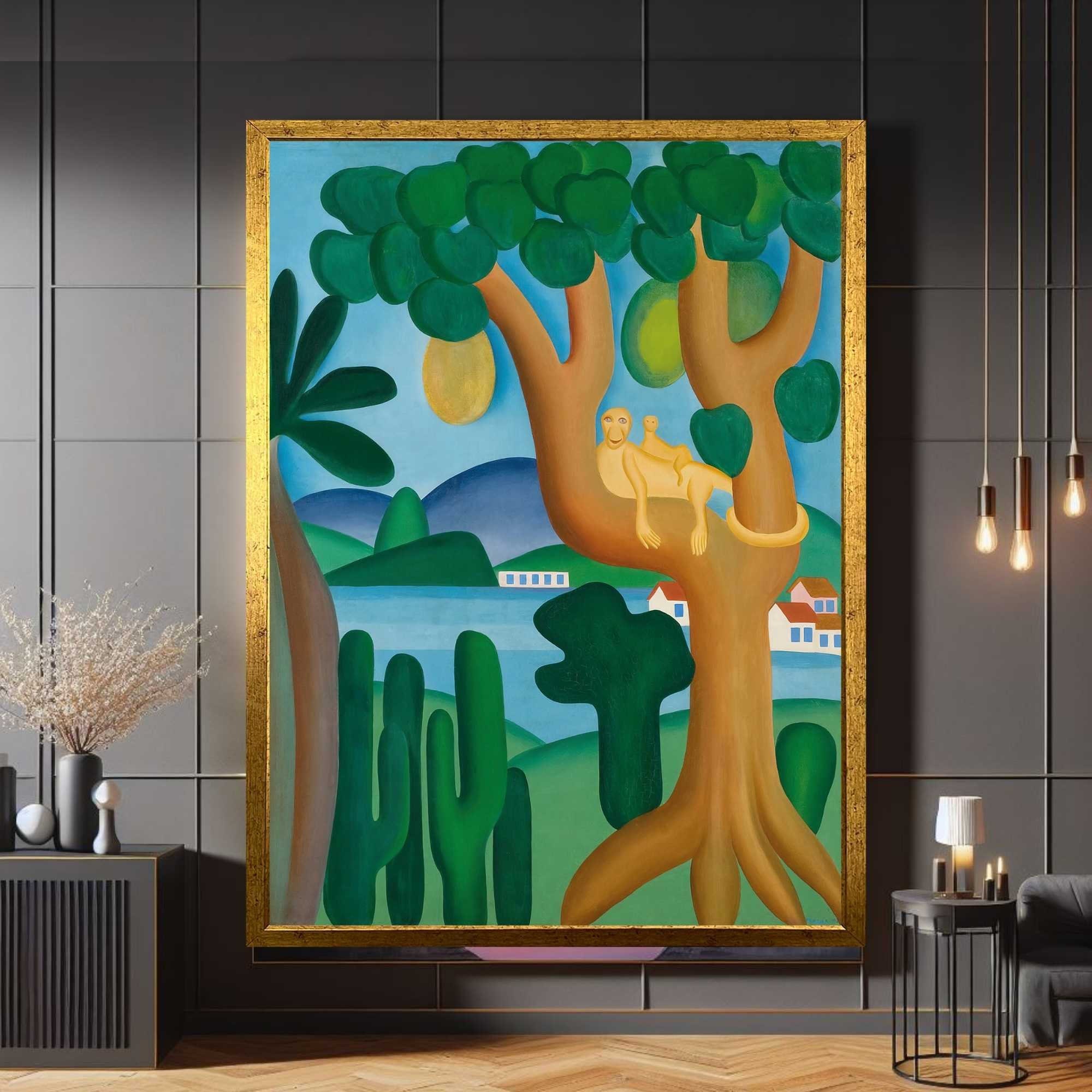 Tarsila Do Amaral ''the Lake'' Modern , Art Canvas Digital Painting ...