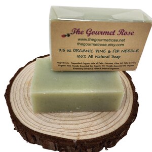 ORGANIC PINE FIR Needle Soap All Natural Handmade Essential Oil Bath ...