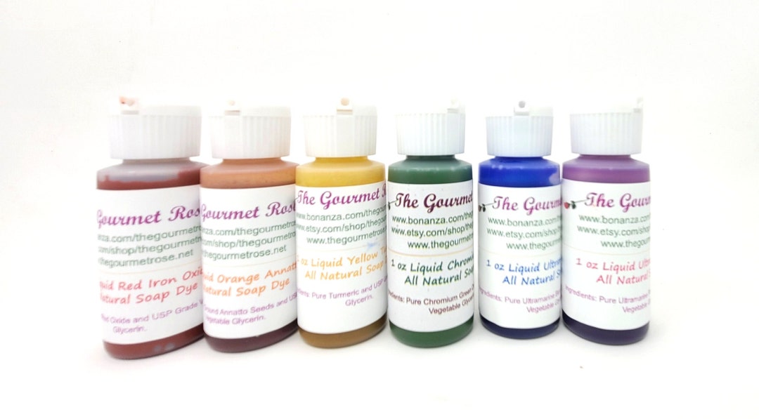 NATURAL COLORANTS SET Rainbow Soap Dye Color Kit Bath Bombs Salts Melt ...