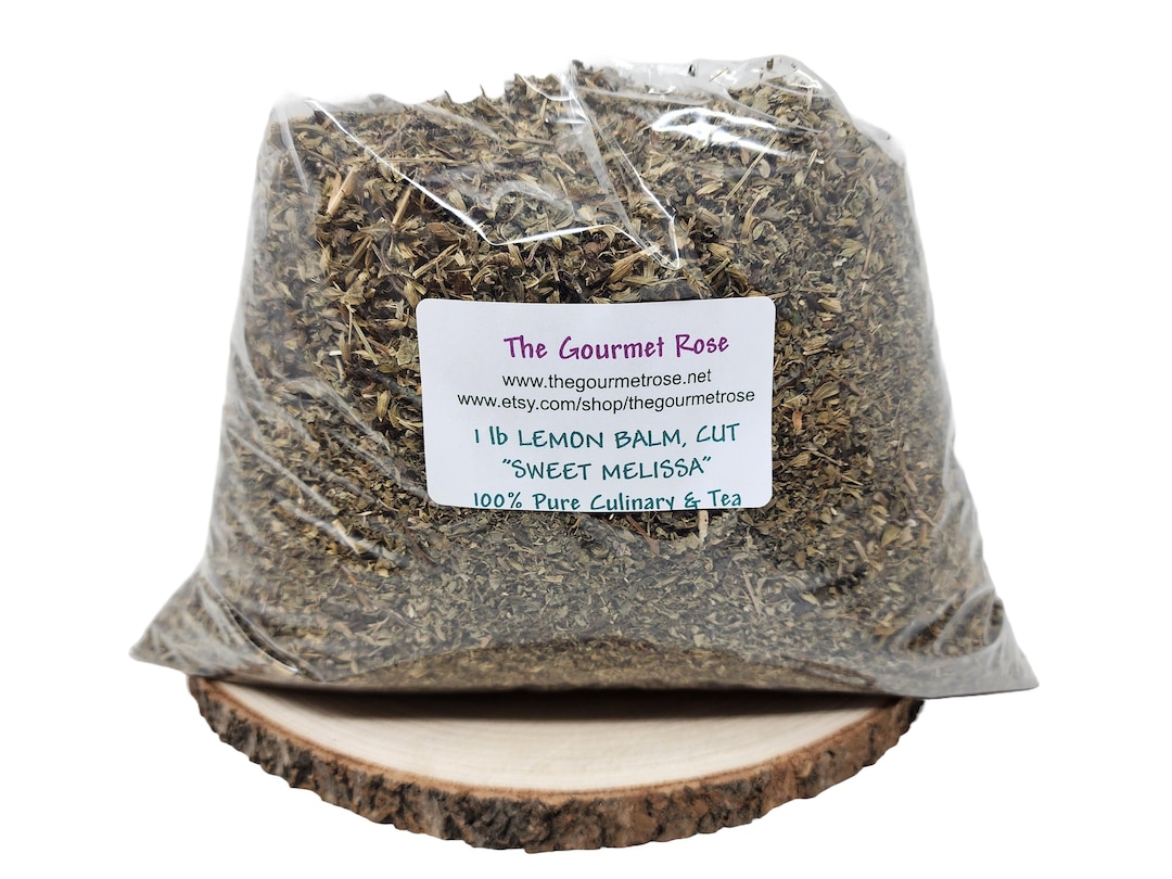 1 Lb LEMON BALM TEA Sweet Melissa Cut Sifted Dried Loose Herb Calm ...