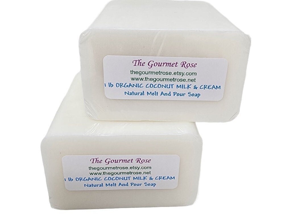 2 Lb ORGANIC COCONUT MILK & Cream Soap Melt and Pour Base Vegan ...