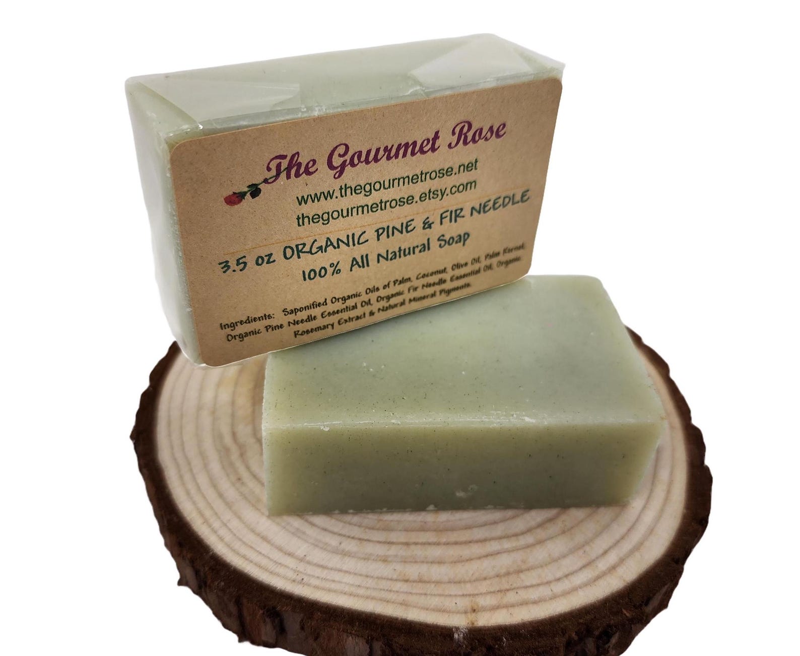 ORGANIC PINE FIR Needle Soap All Natural Handmade Essential Oil Bath ...