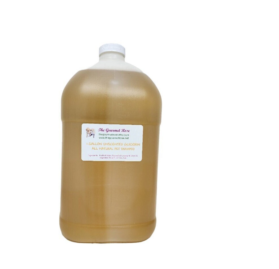 GALLON PET SHAMPOO Natural Unscented Dog 100% All Natural Vegan Soap ...