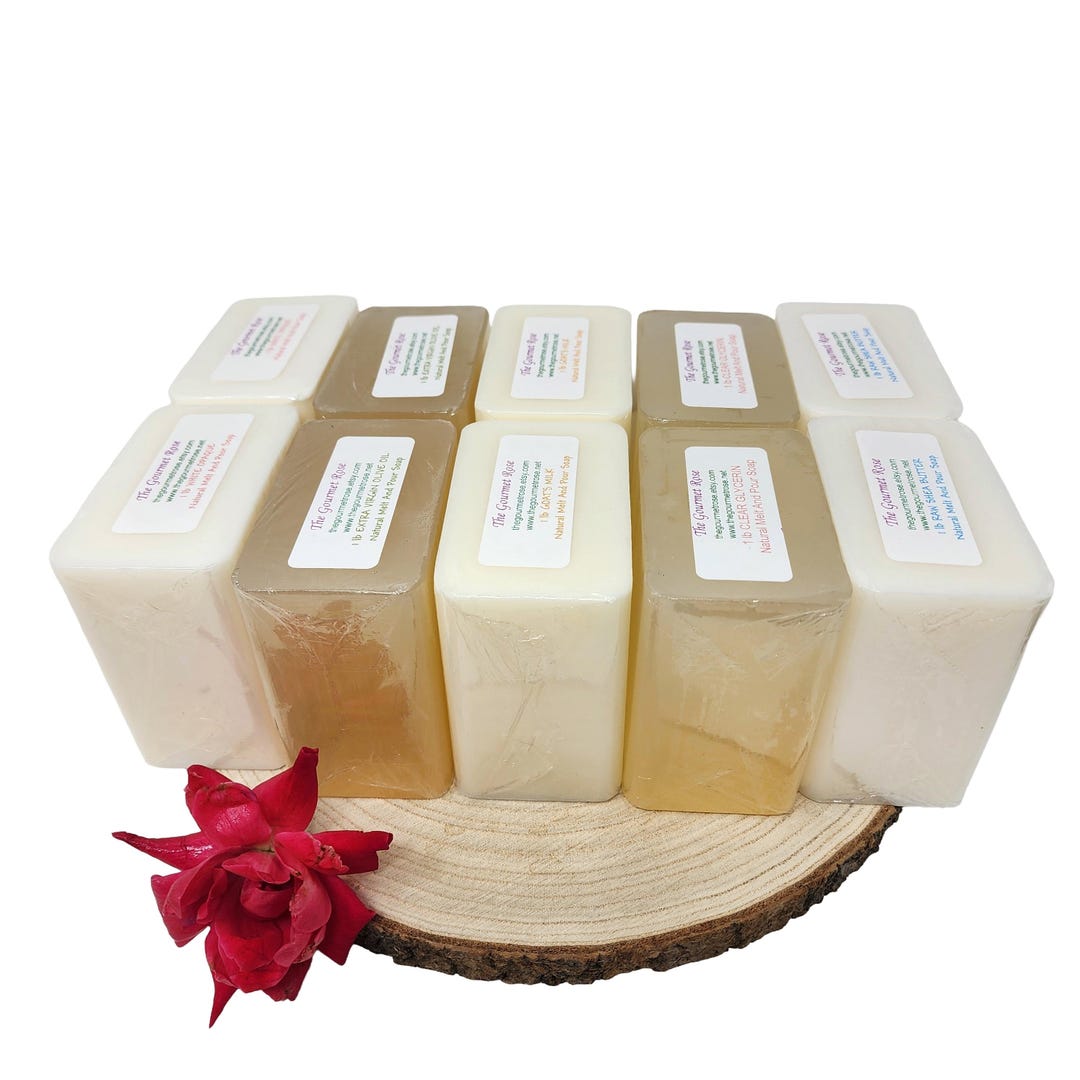 10 Lb SOAP BASE SAMPLER Variety Pack Premade Melt and Pour Goats Milk ...
